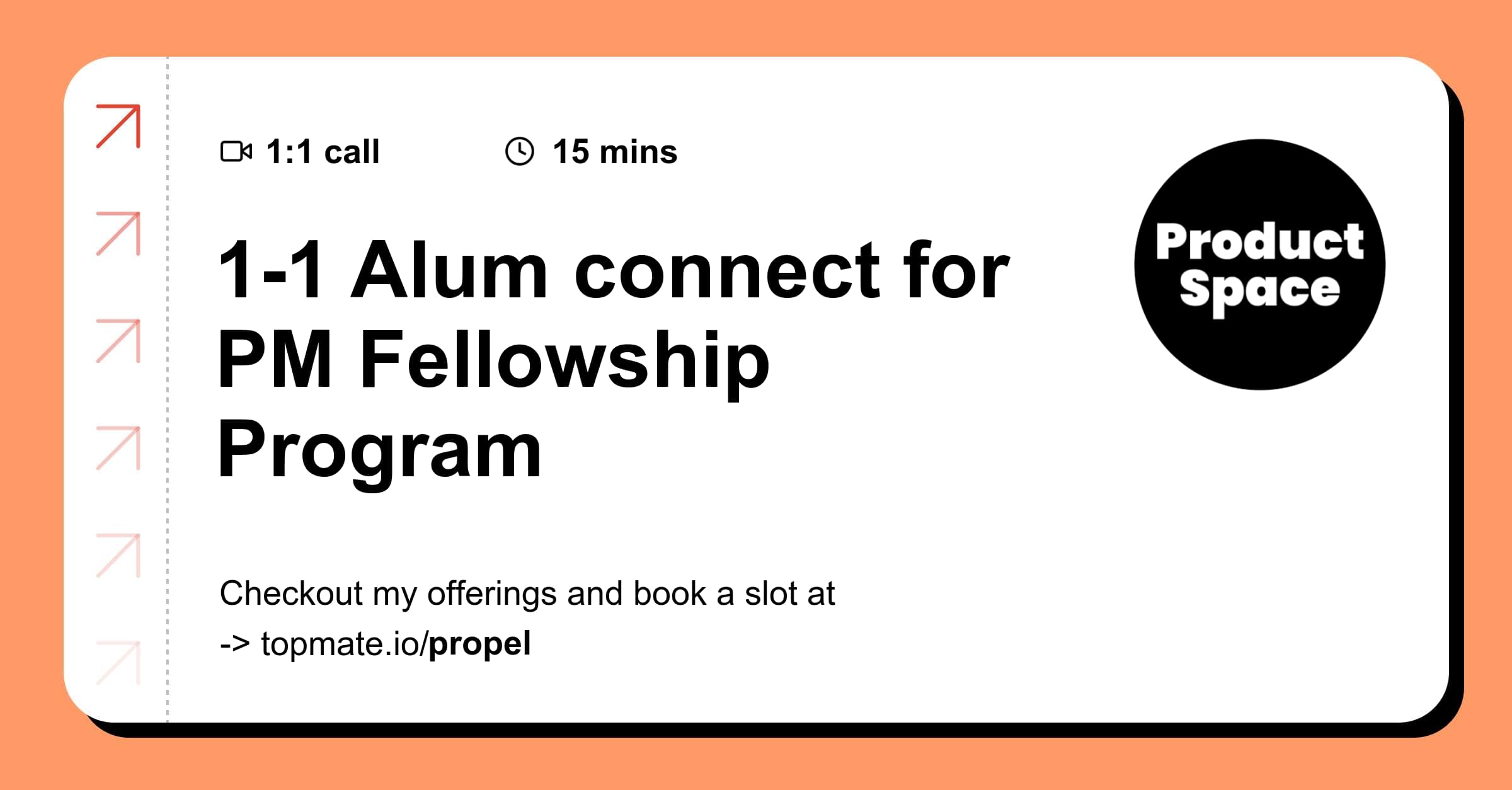 1-1 Alum connect for PM Fellowship Program with Product Space